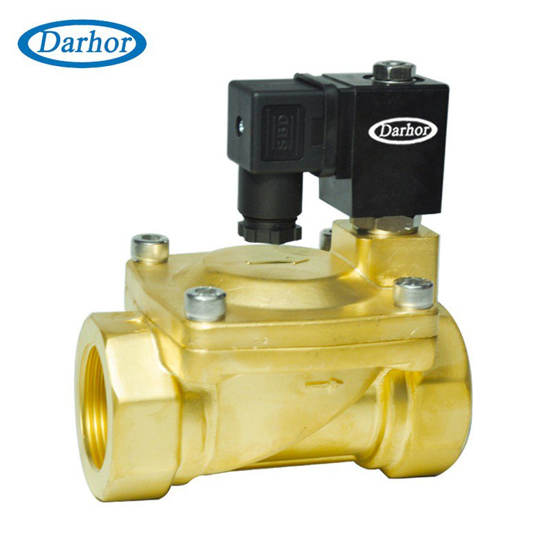 DHD31 2 way pilot operated brass solenoid valve,